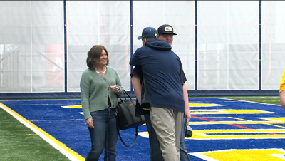 UW-Eau Claire coach reunites with teen he saved from choking | Eau ...