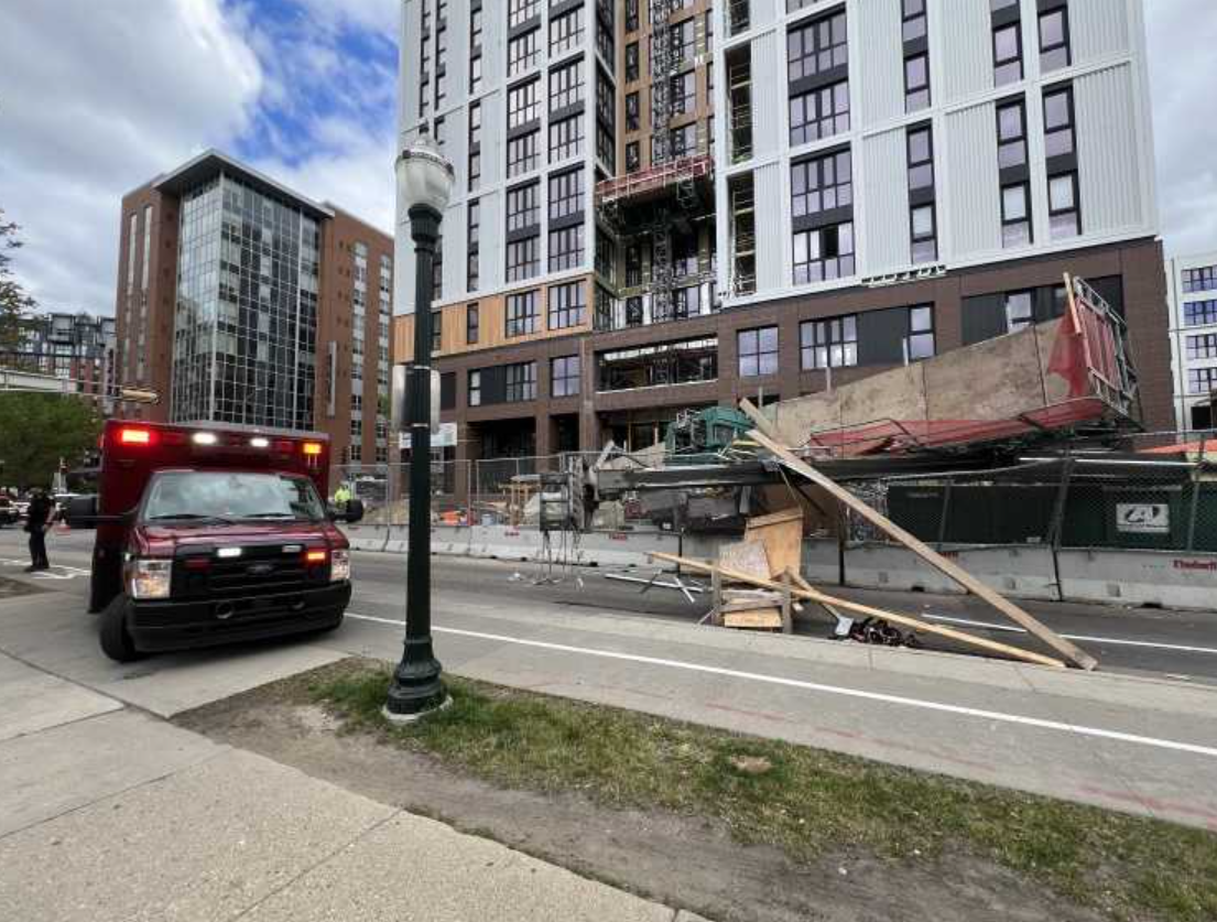 Construction worker alive after 30-foot fall from building in Madison ...