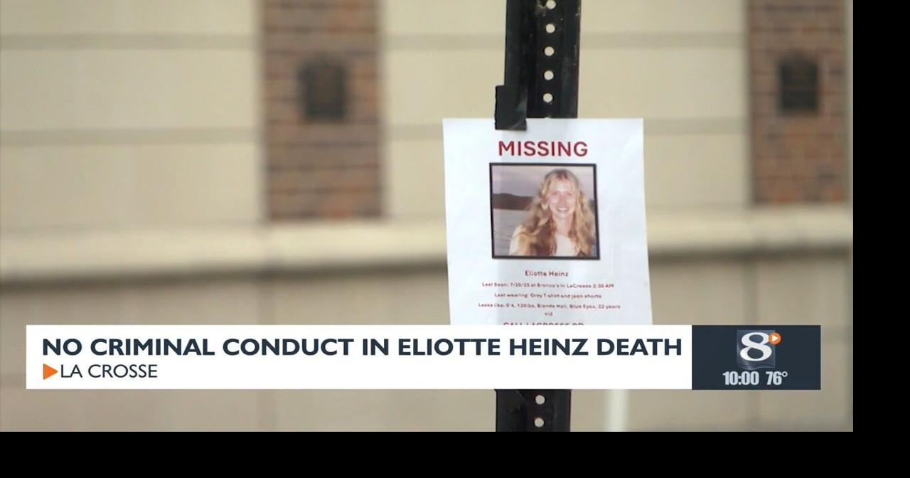 No criminal conduct in Eliotte Heinz death | News | news8000.com