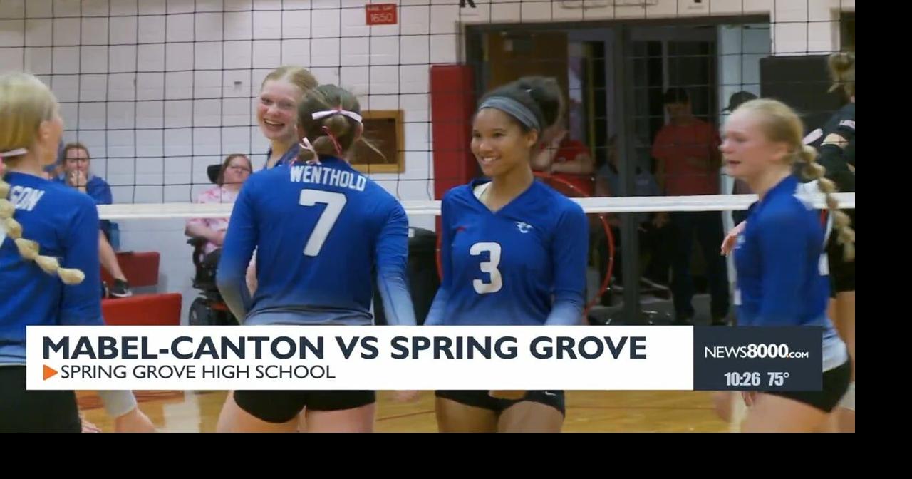 Mabel-Canton volleyball survives scare from Spring Grove, 3-2 | Mabel-Canton Cougars | news8000.com