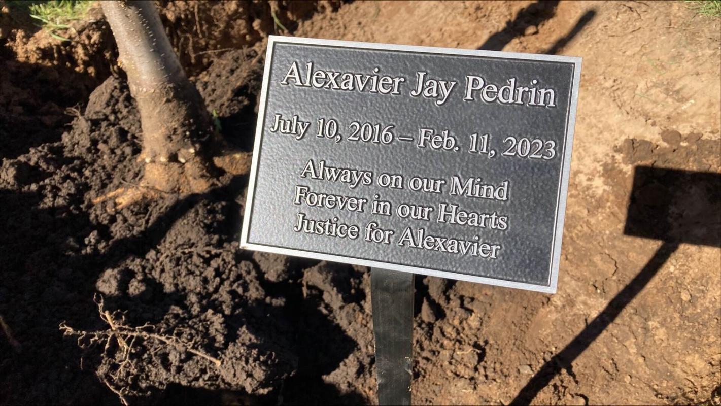 Family honors Alexavier Pedrin with tree planting in Myrick Park ...