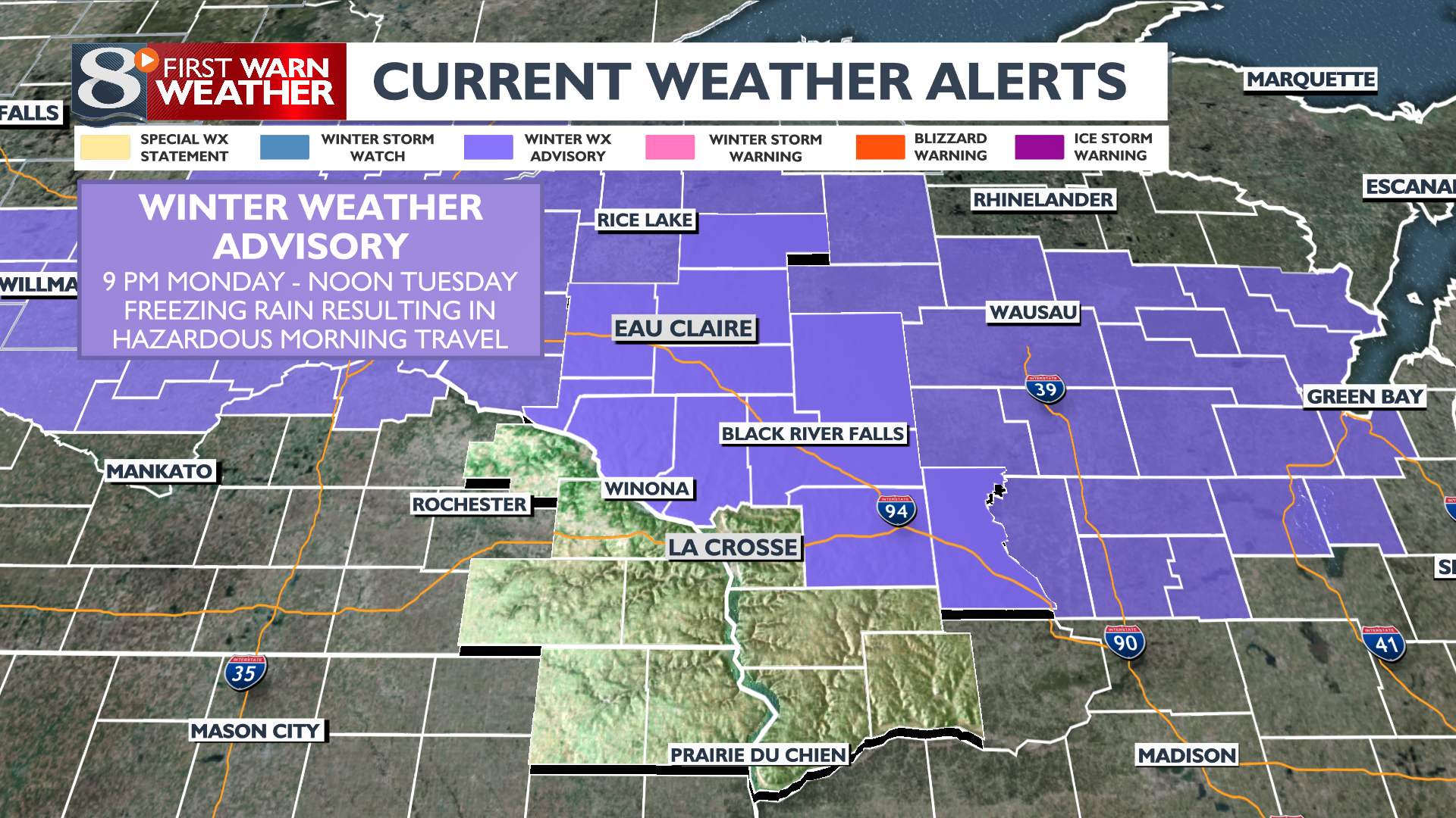 Freezing Rain, Accumulating ice and rain this morning leads into the ...