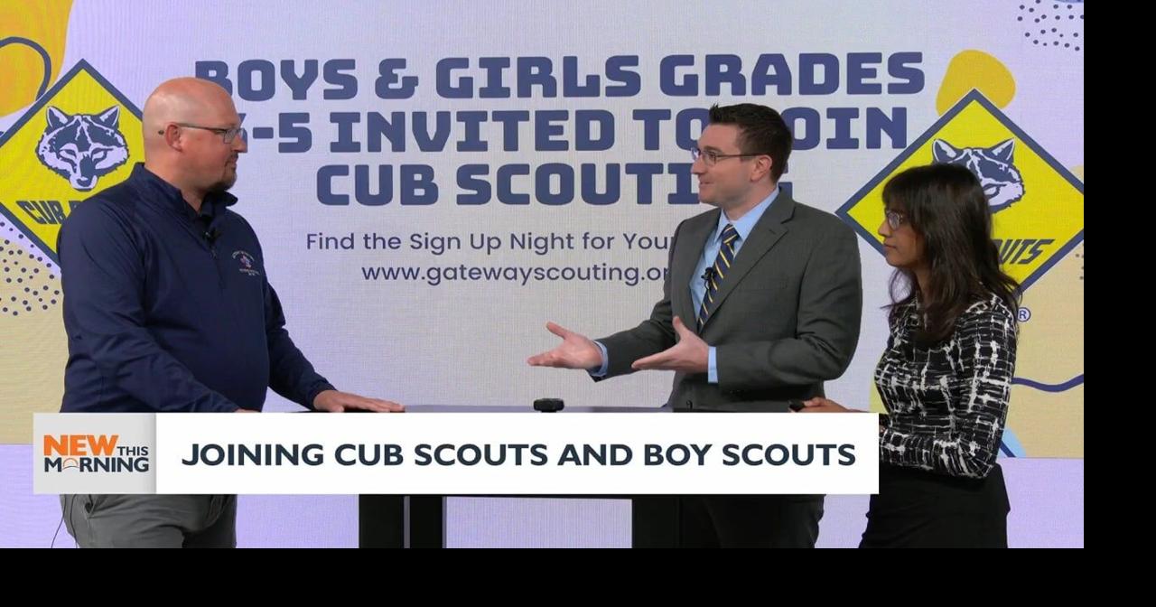 Cub Scout and Boy Scout troops welcoming new scouts to their ranks ...