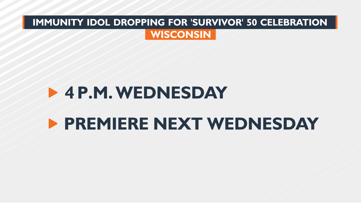 Immunity idol clue drops in Wisconsin for 'Survivor' 50 celebration ...