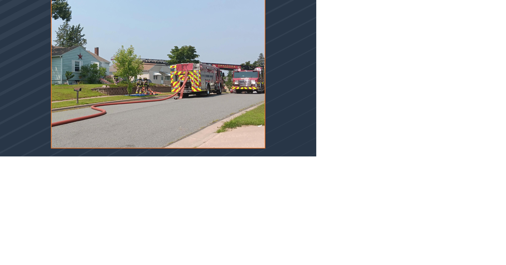UPDATE: One dog rescued from Onalaska house fire | Onalaska | news8000.com