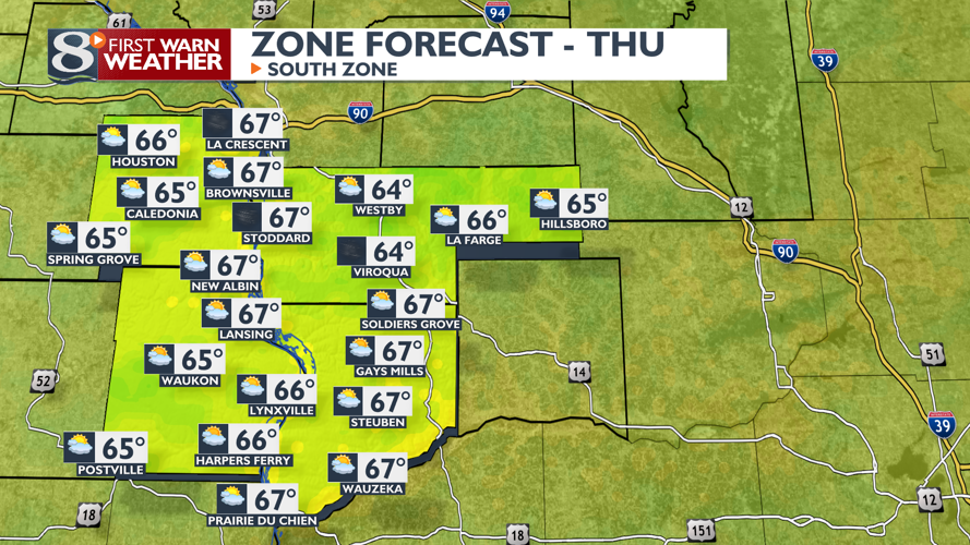 Windy and very mild on Thursday; much cooler on Friday | | news8000.com