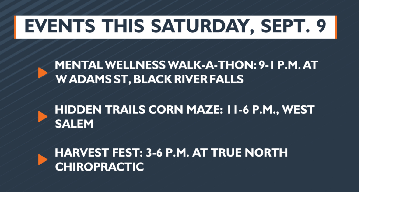 Mental Wellness Walk, milestone day for West Salem corn maze, and more ...