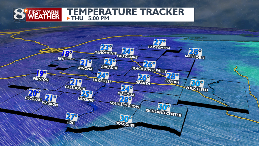 A wet yet mild AM commute with gusty winds then a wintry mix to snow ...