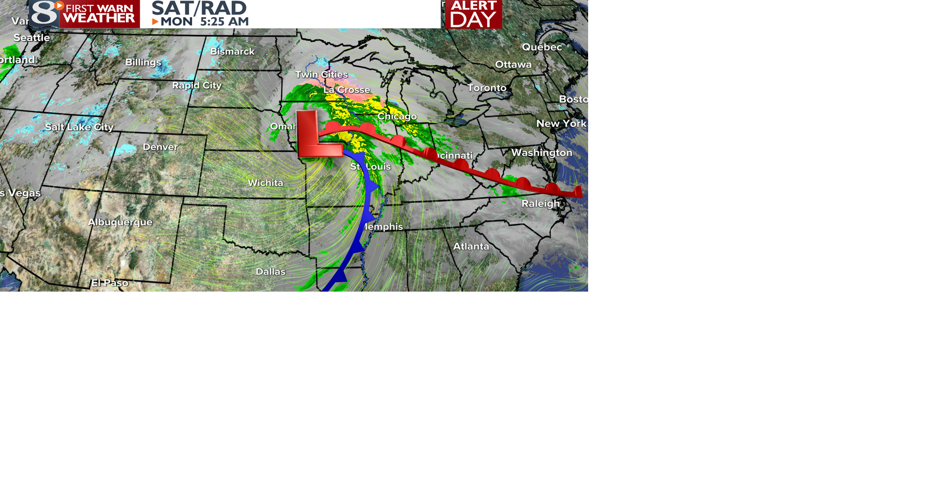 Wet & Wintry Conditions Today | | news8000.com