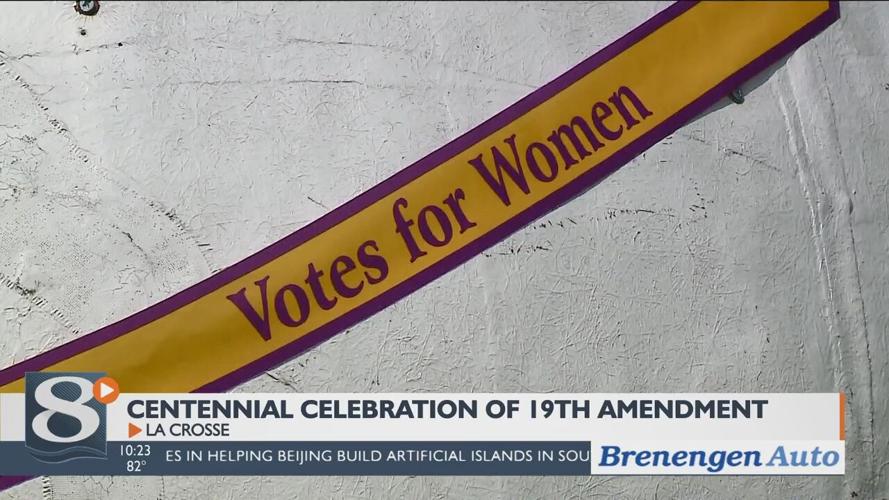 Community members ring bells in celebration of the 100th anniversary of ...