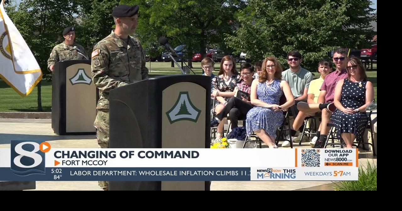 Change of Command ceremony held at Fort McCoy as military installation ...