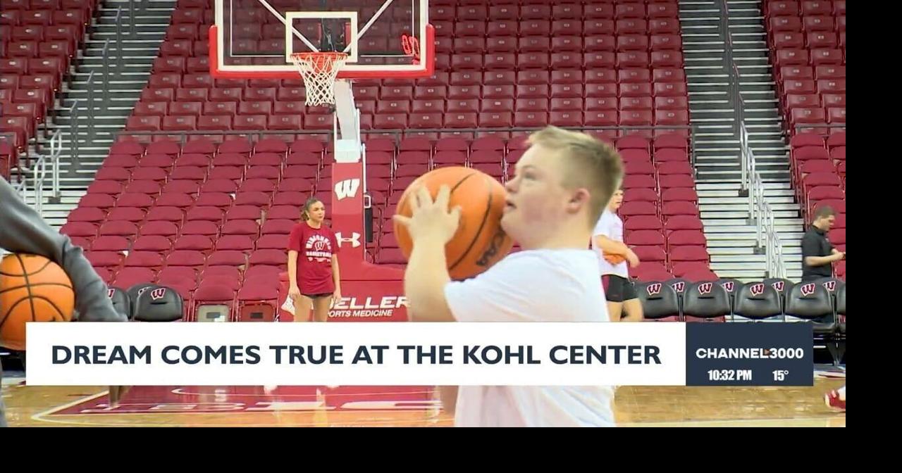 13-year-old with Down syndrome lives dream as VIP at Badgers basketball ...
