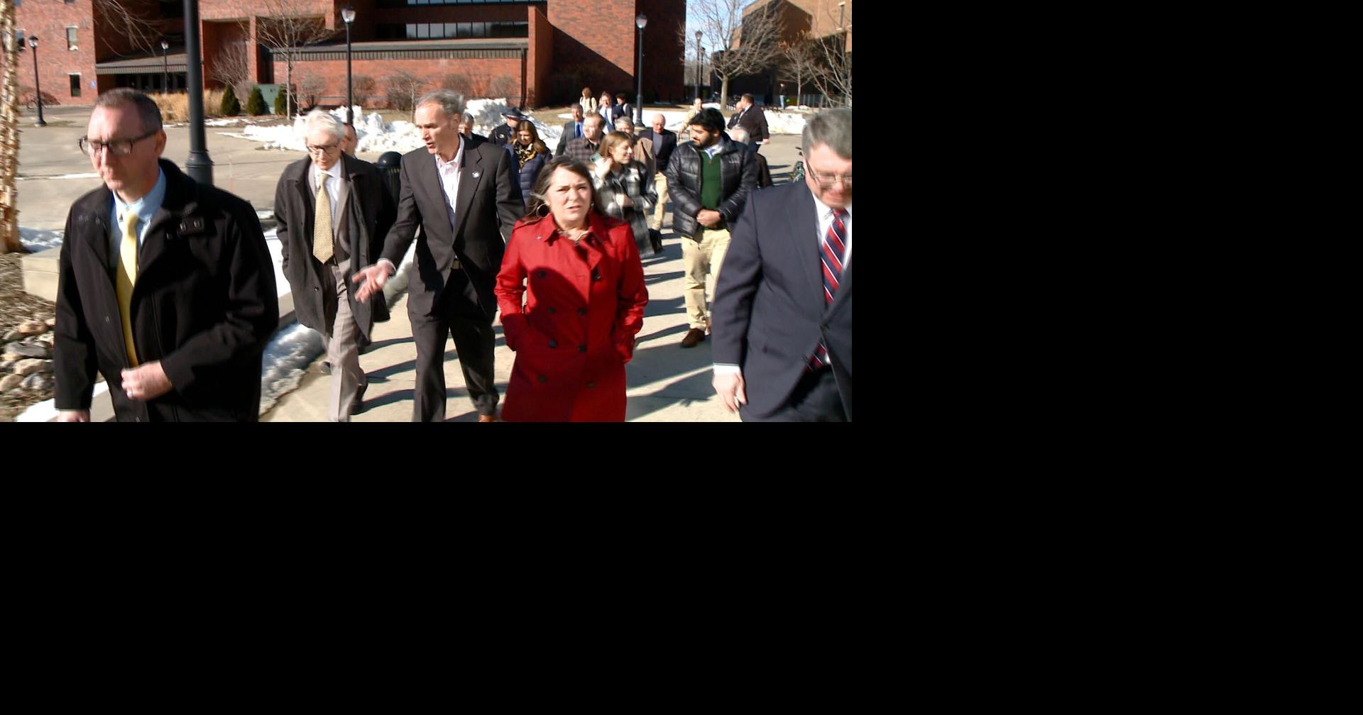 Wis. Gov. Evers tours UWL facilities on tour touting biannual budget ...