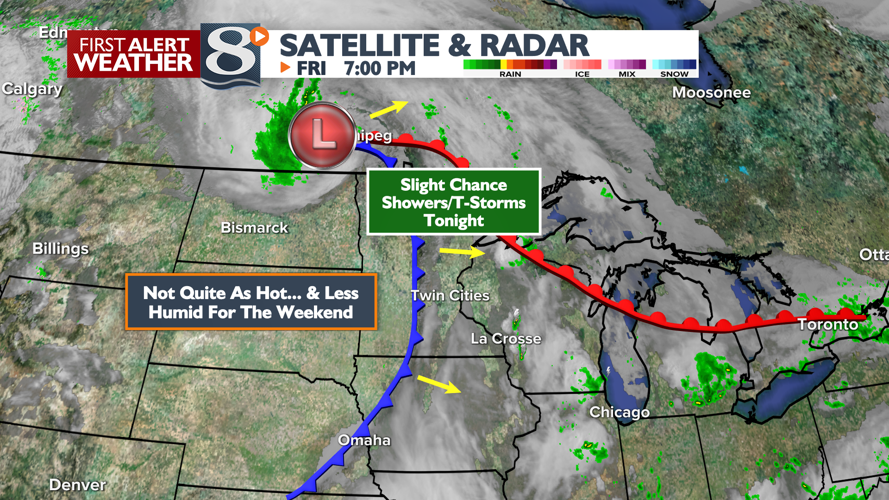 One Last Muggy Night With Just Isolated Storms -Bill Graul | Forecast ...