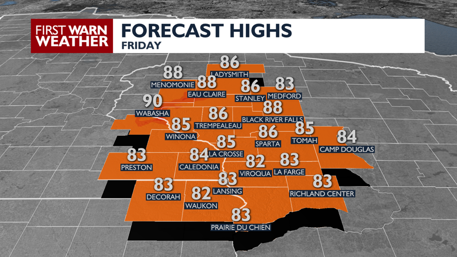 Cooler on Thursday with plenty of sun | Forecast | news8000.com