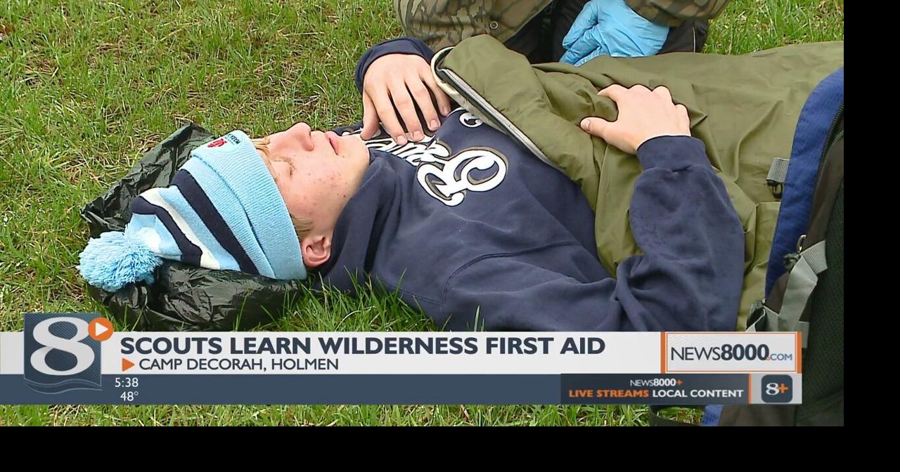Boy Scouts learn wilderness first aid for emergencies at Camp Decorah ...