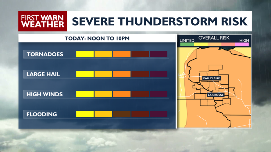 Morning storms wrap up with additional severe weather this afternoon ...