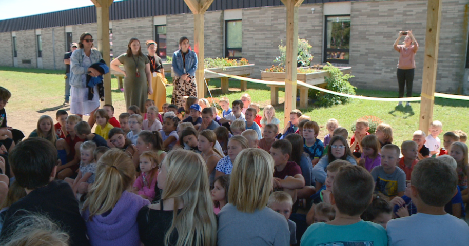 New outdoor learning space at Stoddard Elementary opens in honor of former student | Local News ...