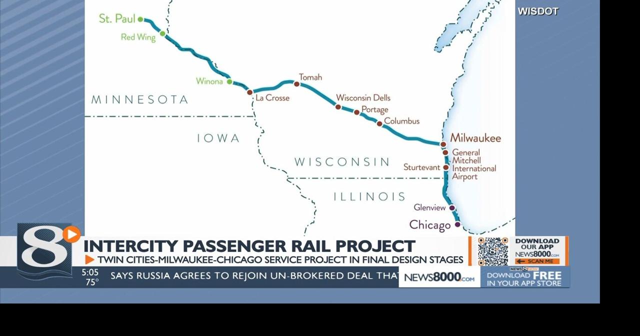 Intercity rail project through Wisconsin, Minnesota, & Illinois ...