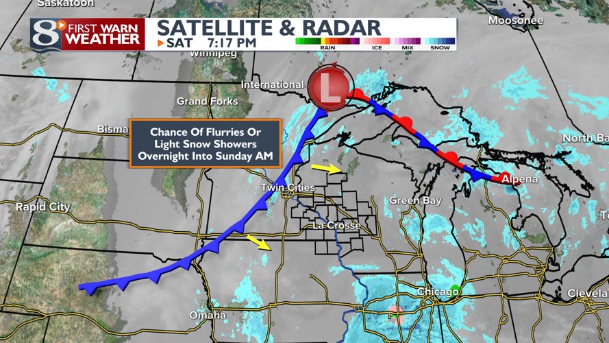 Chance of Flurries Overnight into Sunday AM... Tracking 3 Chances for ...