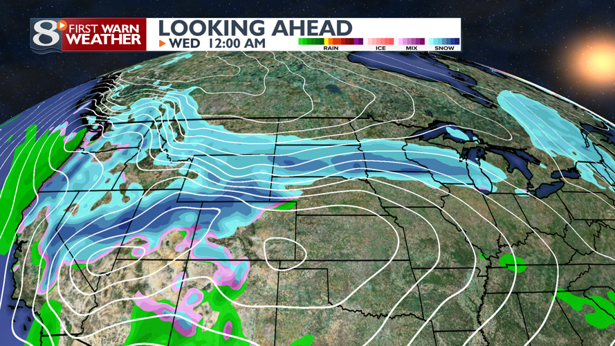 Snow Possible Mainly North Today. Winter Storm Impacts Later This Week ...