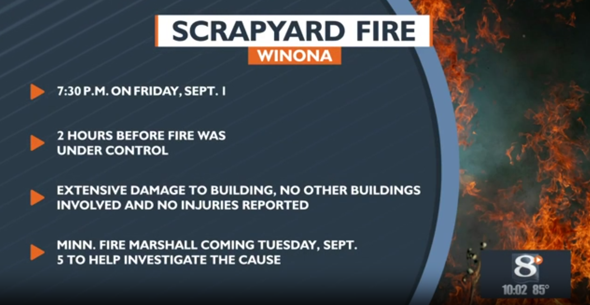Large industrial fire in Winona under investigation | Local News ...