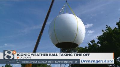 Iconic La Crosse ‘weather ball’ takes a day off for radar maintenance ...