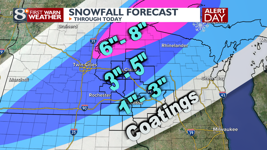 ALERT DAY: Rain & Snow Likely Today -Derek Sibley | | news8000.com