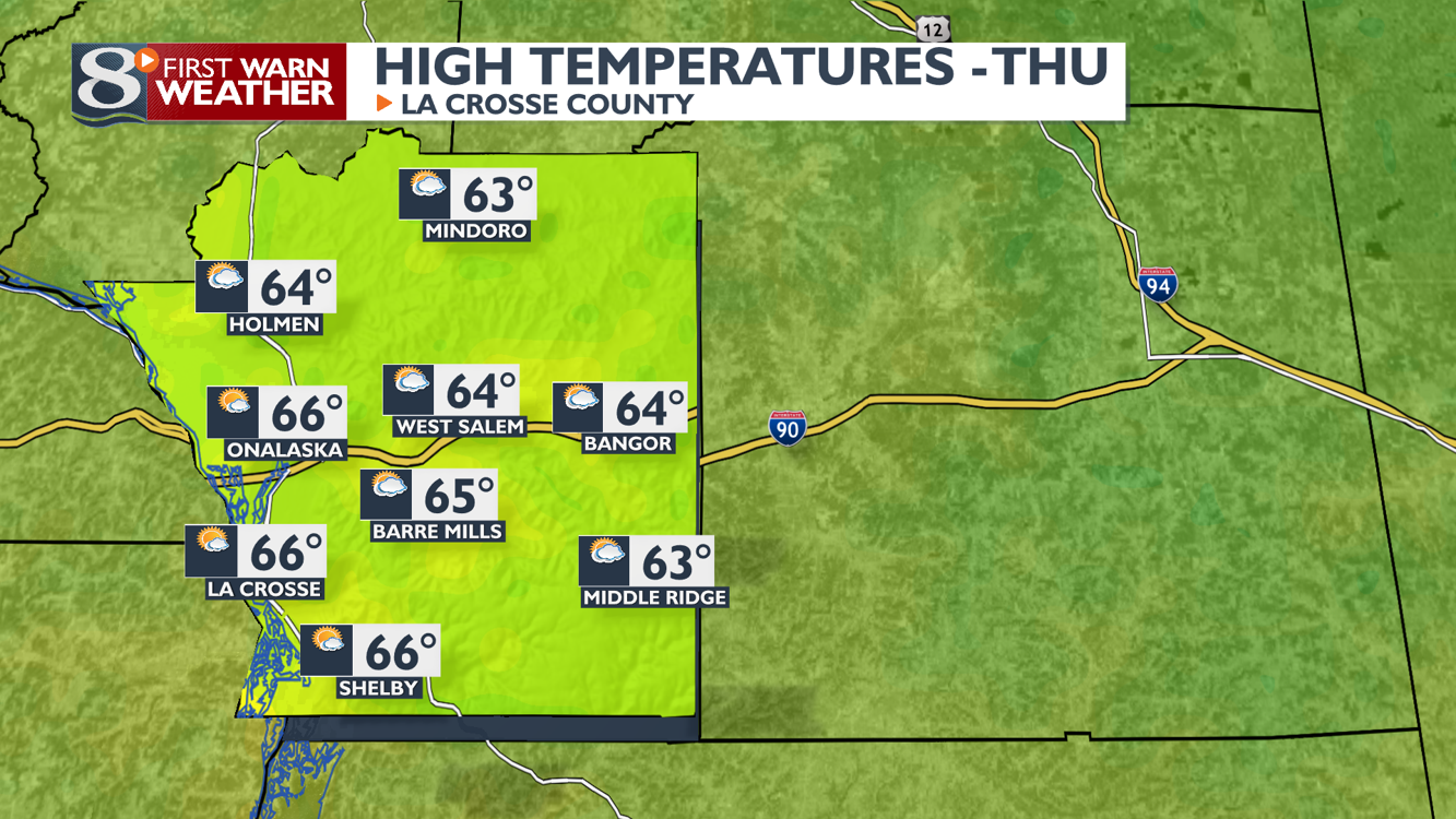 Chilly/cold start to Thursday with wet conditions by the evening ...