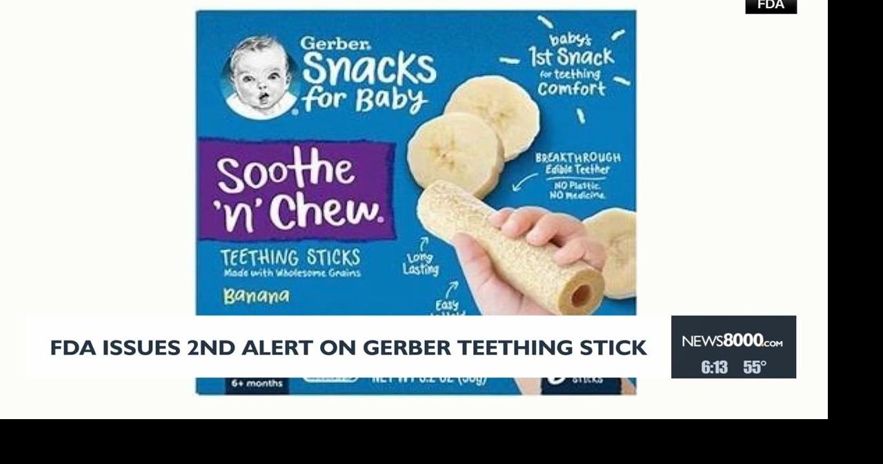 FDA Issues 2nd Alert On Gerber Teething Stick | News | news8000.com