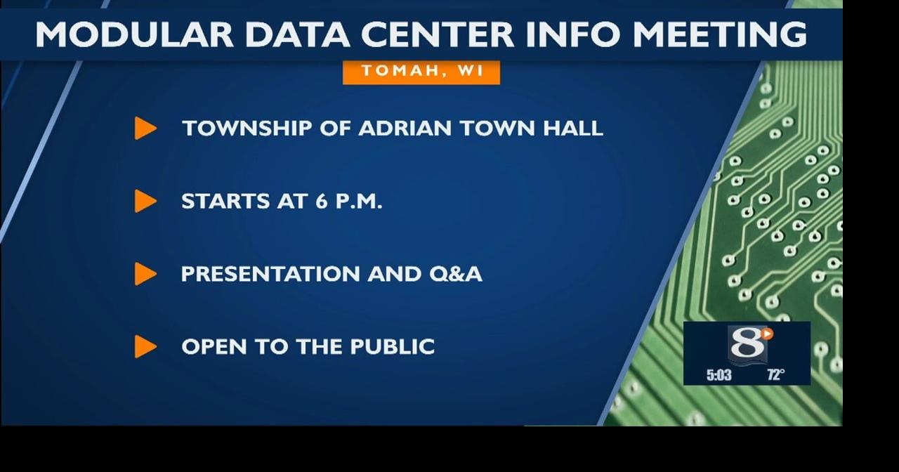 Modular data center info meeting | Adrian | News | news8000.com