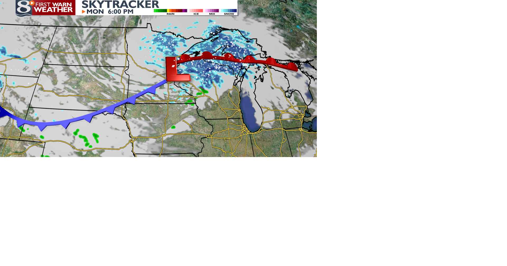 Snow Possible Mainly North Today. Winter Storm Impacts Later This Week ...