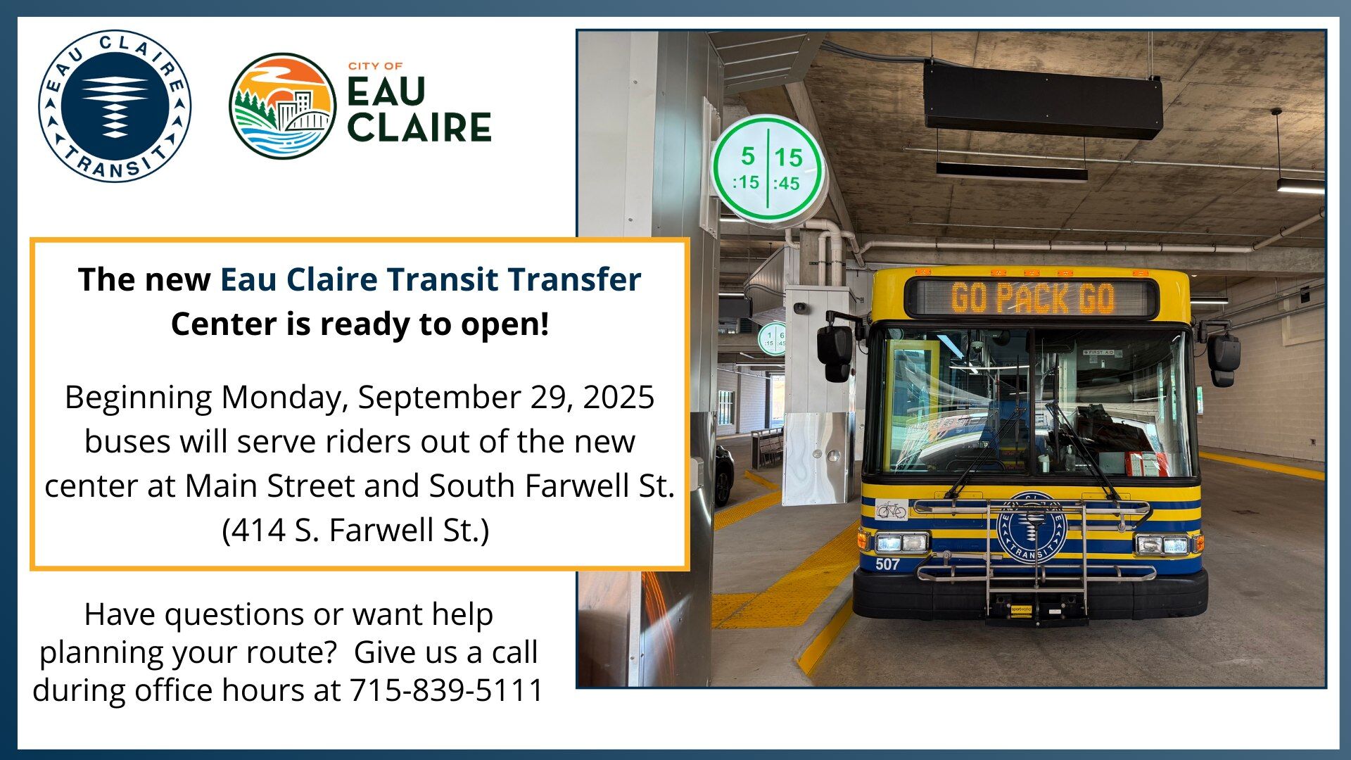 Eau Claire's new downtown transit center opens Monday | Eau Claire ...
