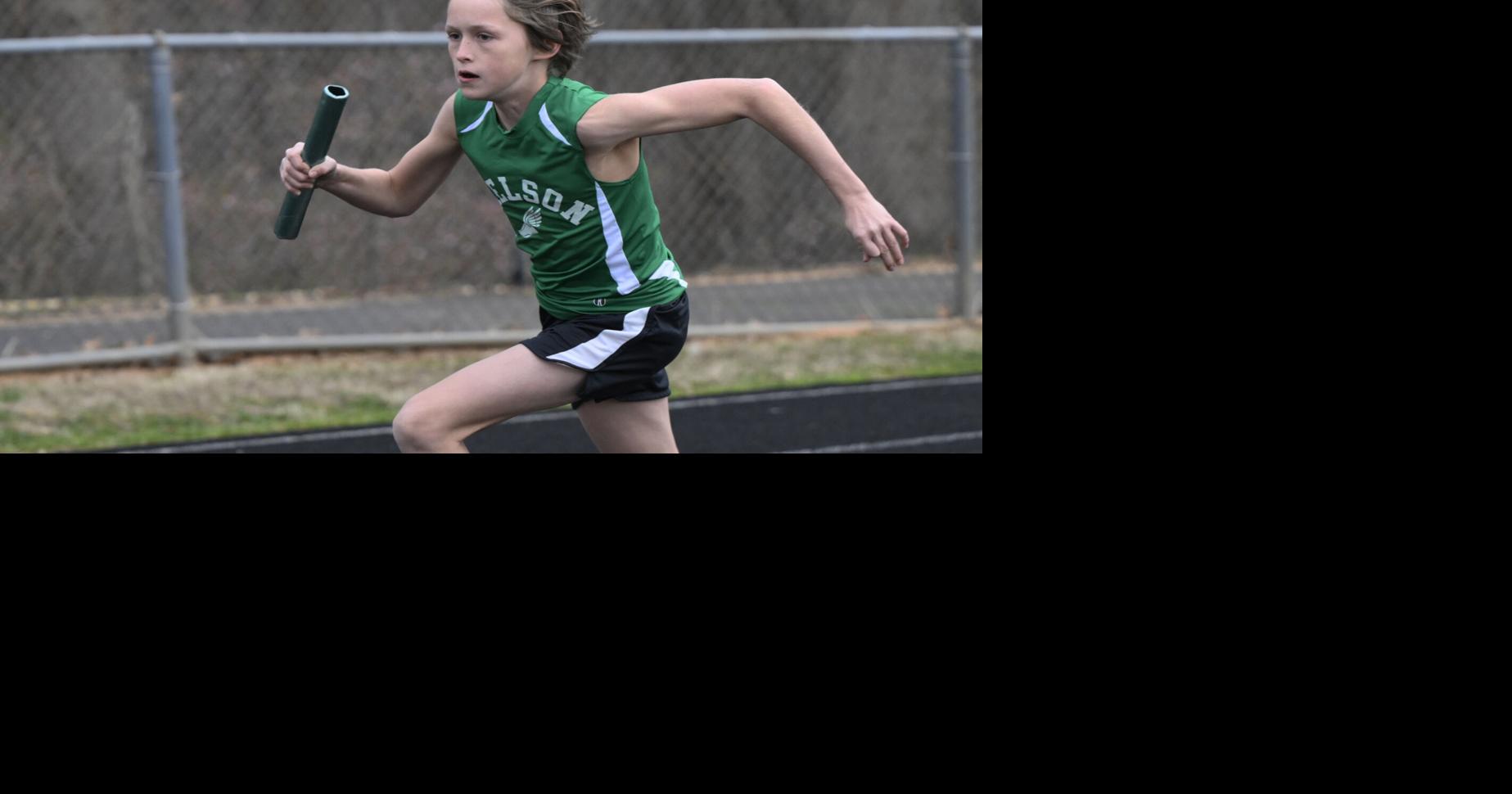Nelson Middle School track team competes at Amherst meet