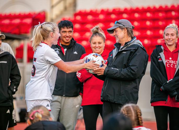 Lynchburg's Todd Olsen, through family, wins 500th game