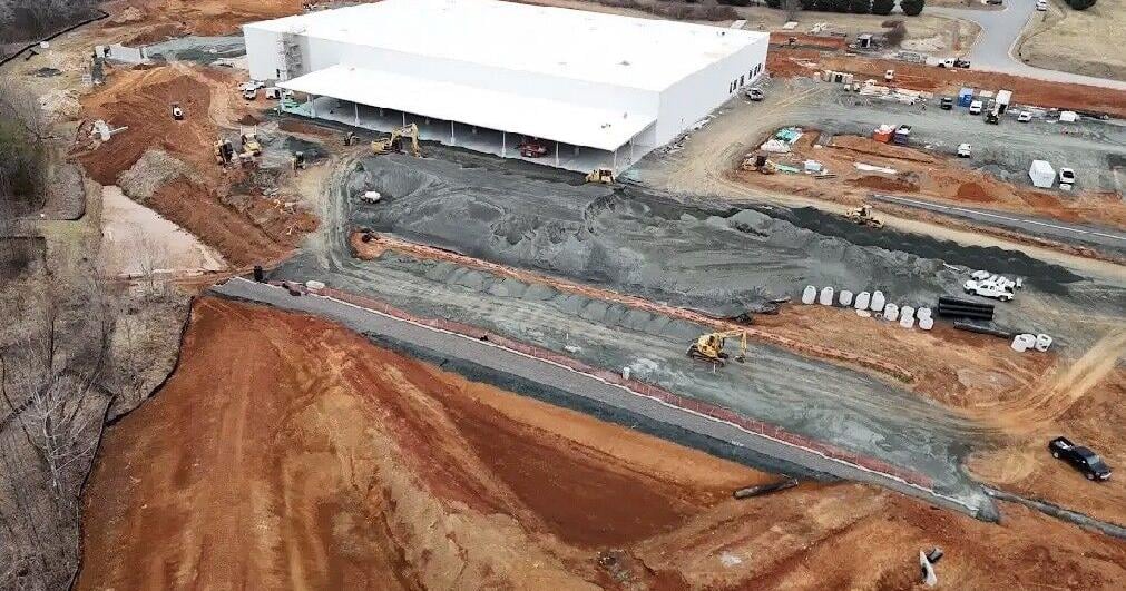 Construction progresses on Amazon facility in Amherst Co.