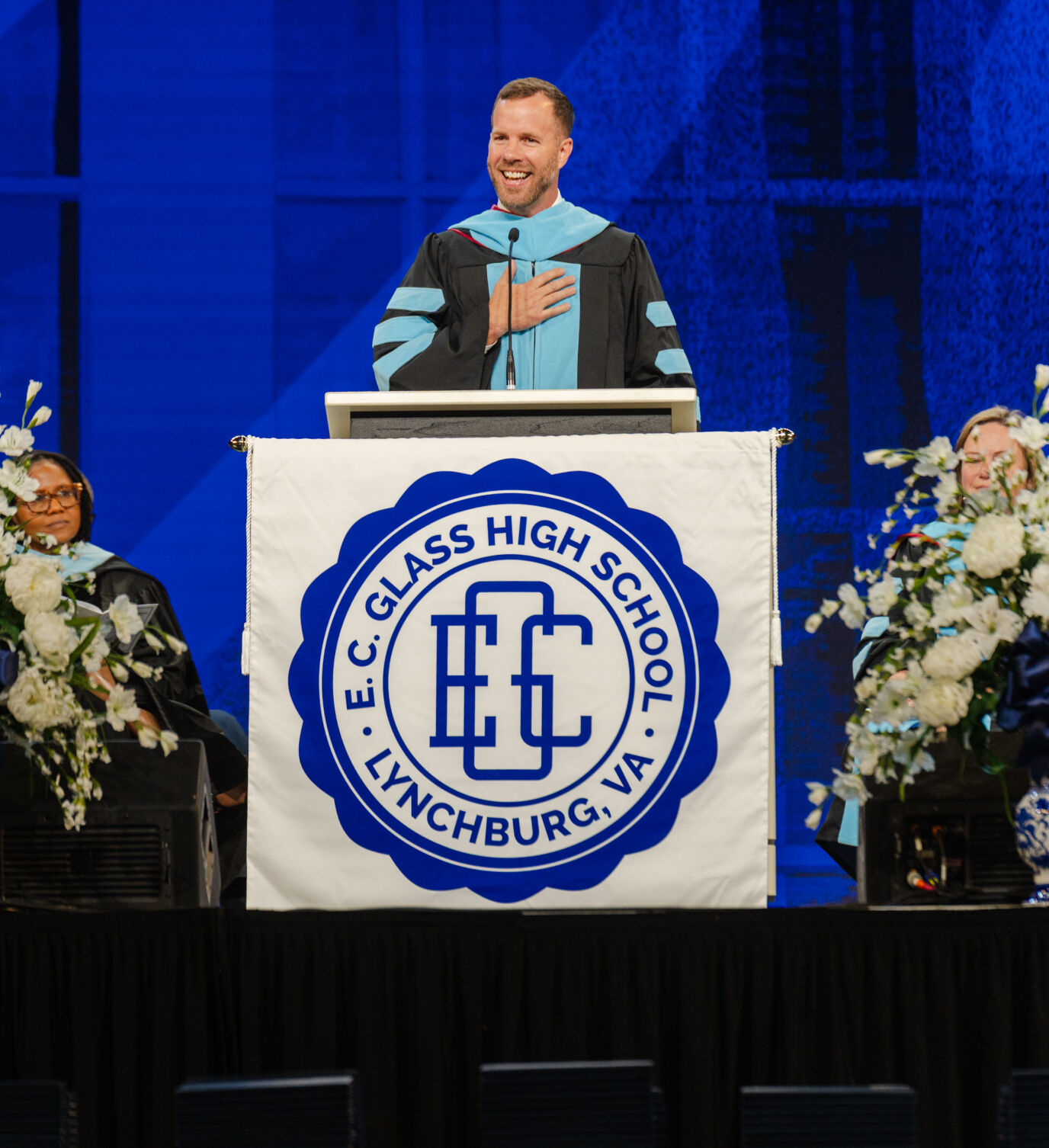 Principal Rule offers final message to E.C. Glass graduates