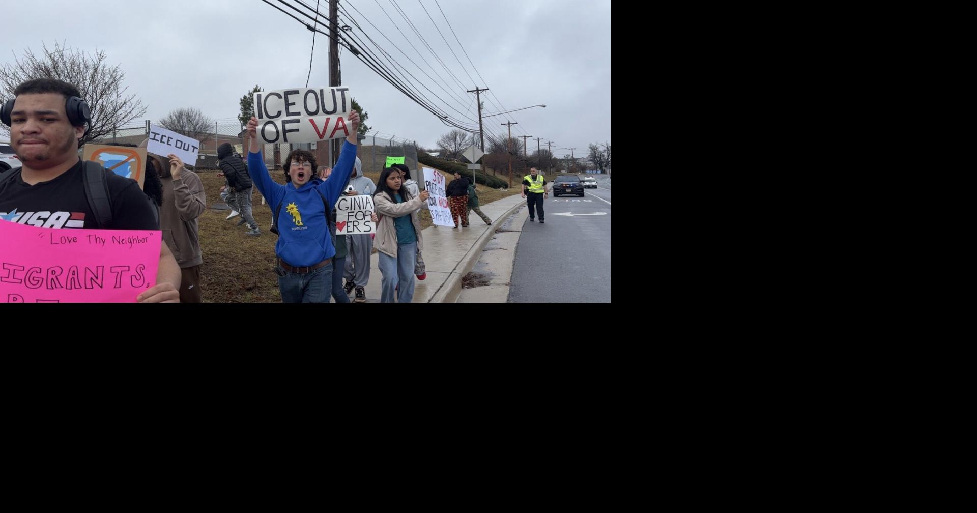 LCS high school students walk out in protest of ICE