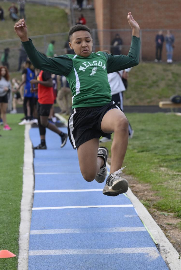 Nelson Middle School track team competes at Amherst meet