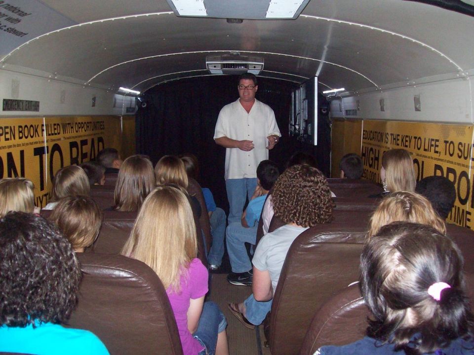 Choice bus teaches importance of staying in school