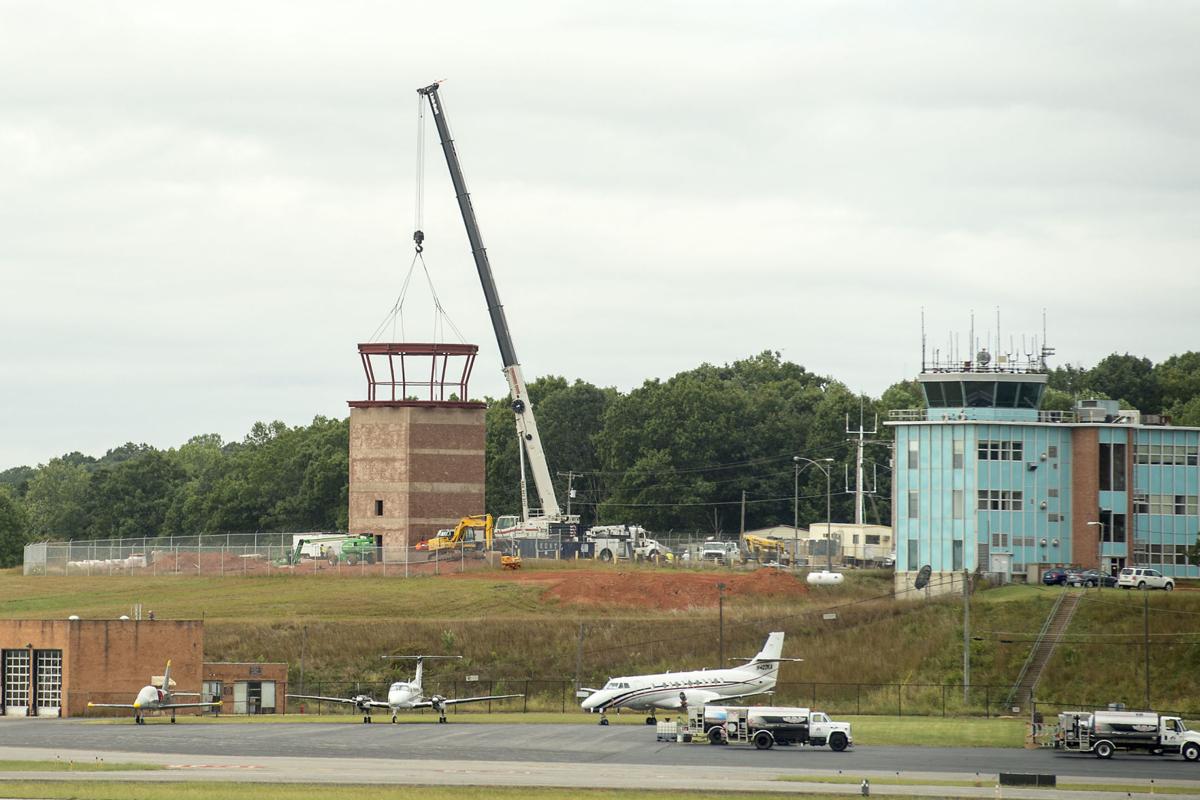 Photos: New Lynchburg airport tower gets topped off | Business ...