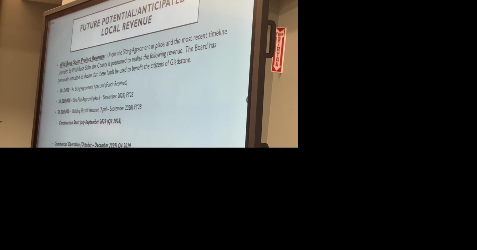 Revenue outlook for Nelson County solar farm project set to start in '28