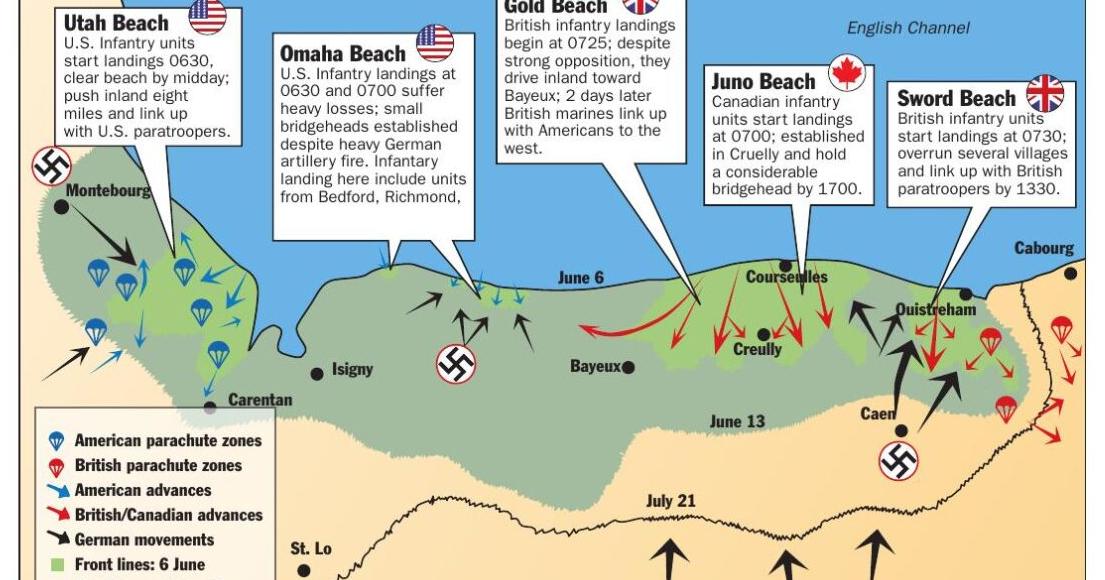 Operation Overlord: A timeline of events that turned the tide of war