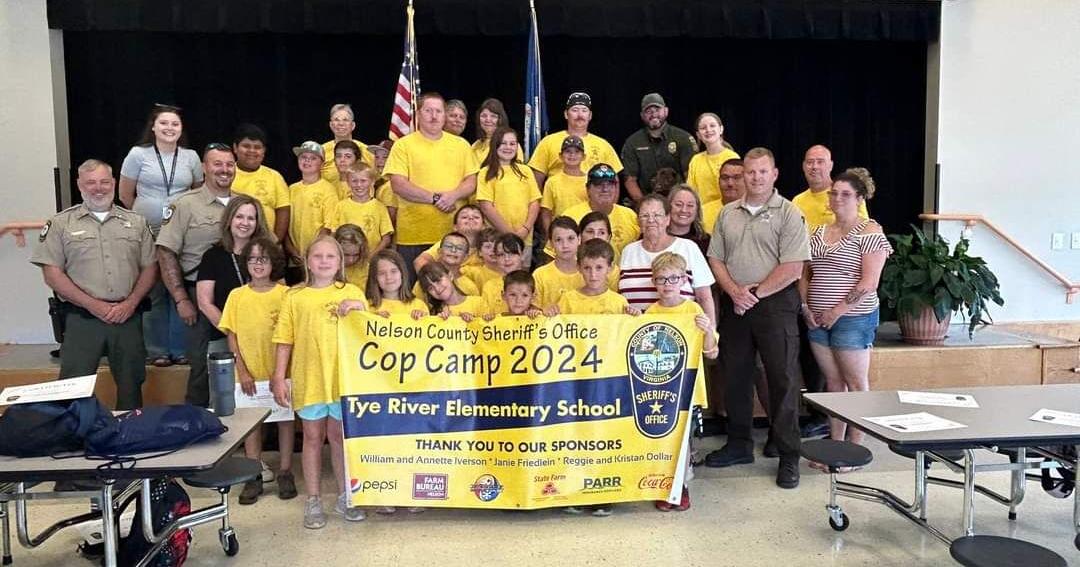 Kids beat the heat with Nelson County sheriff cop camp