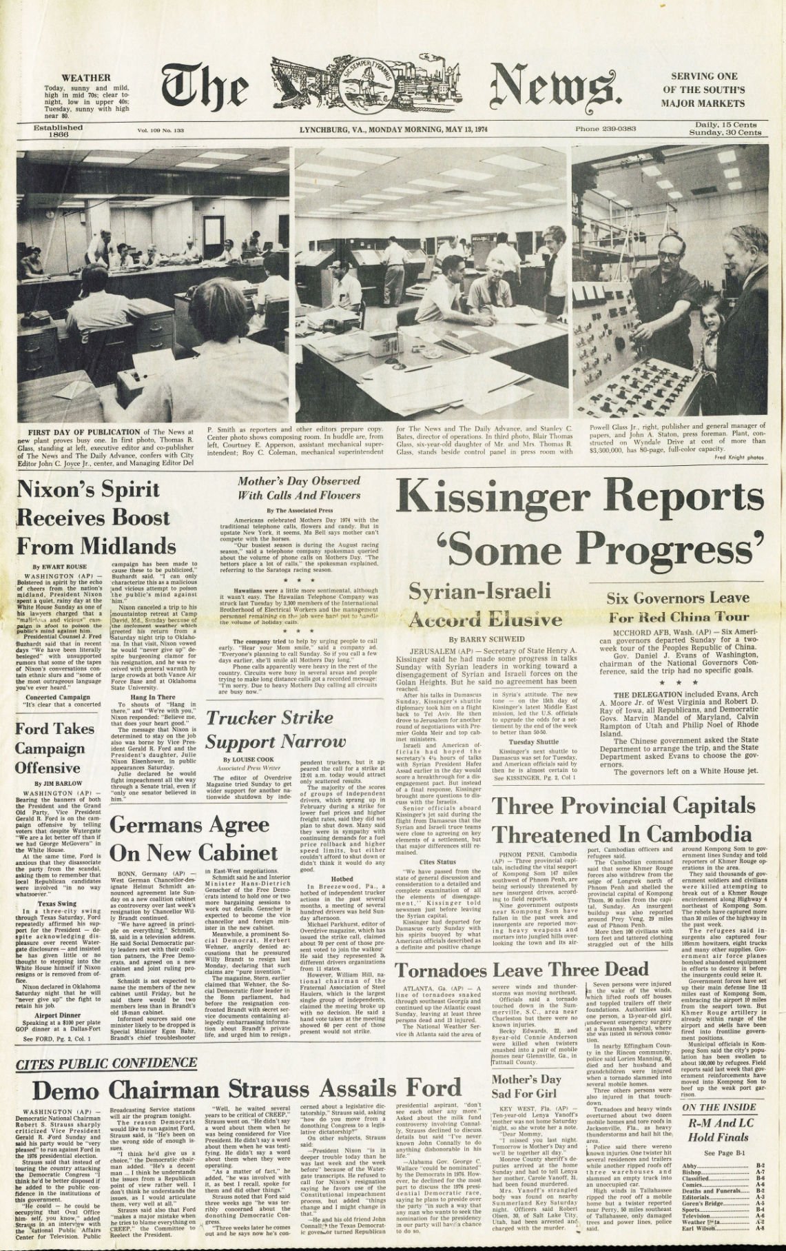 Front Pages Through the Years | Local News | newsadvance.com