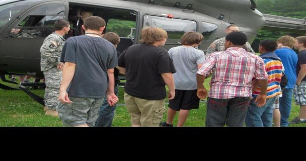 Military helicopter adds special flair to RCMS Technology Day