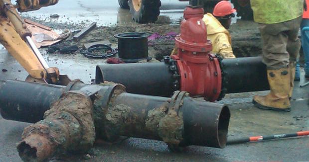 Water pipe failure hurts Danville businesses
