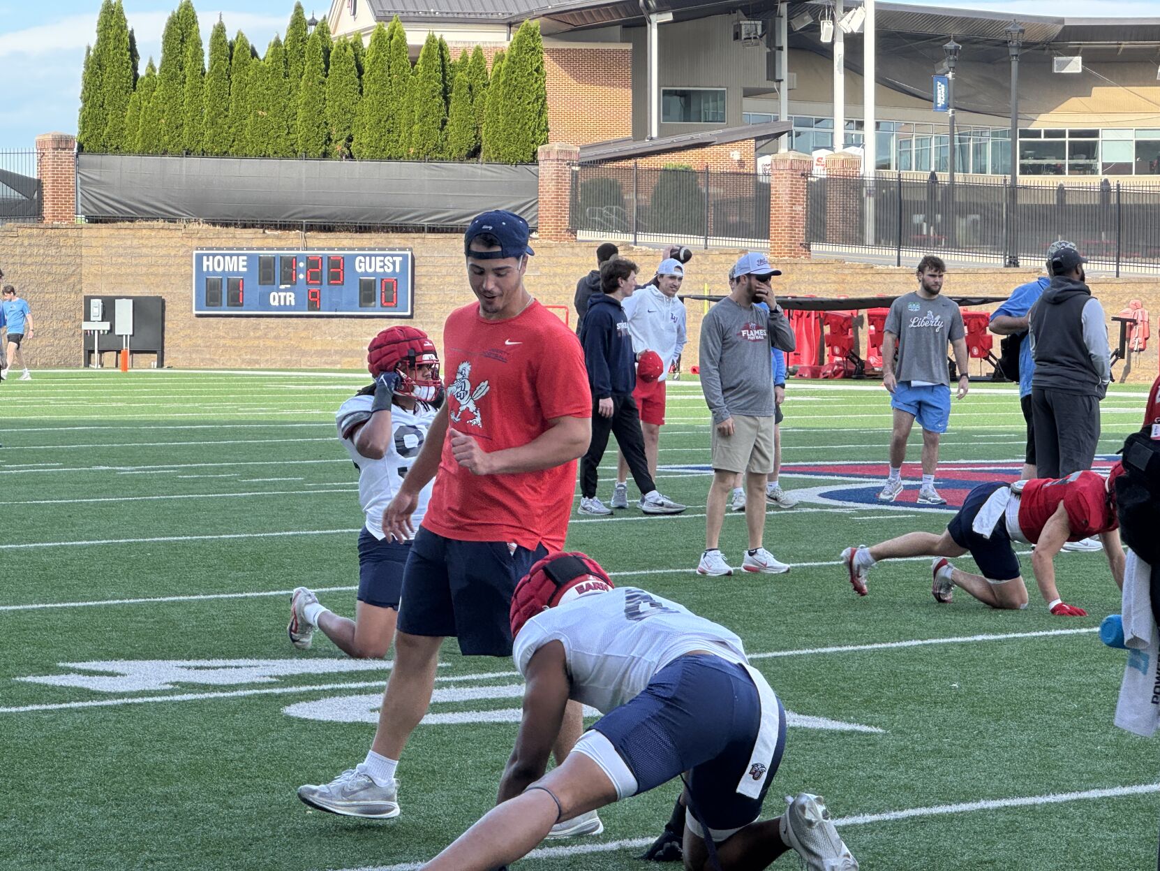 Liberty's Gallagher brings passion to new post as LBs coach
