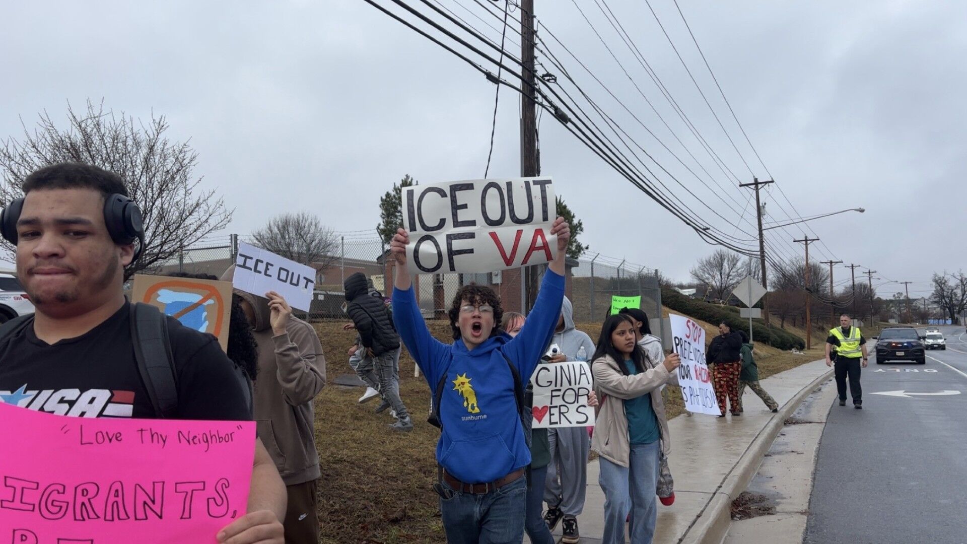 LCS high school students walk out in protest of ICE