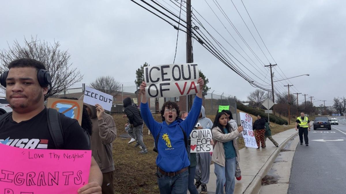 LCS high school students walk out in protest of ICE